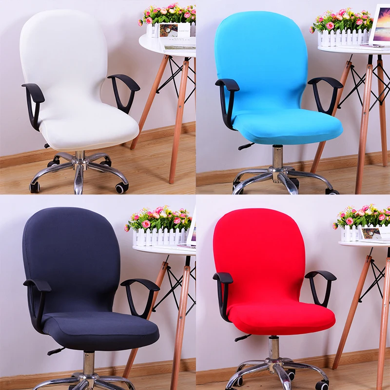 Swivel-Chair-Cover-Solid-Color-Elastic-Chair-Protector-Computer-Office ...
