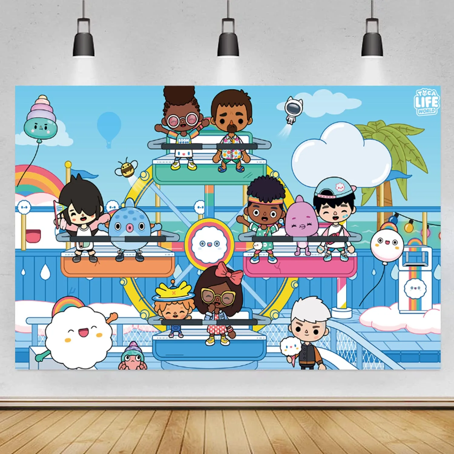 Toca Life World Photography Backdrop Boca Baby Shower Boys Girls 1st ...