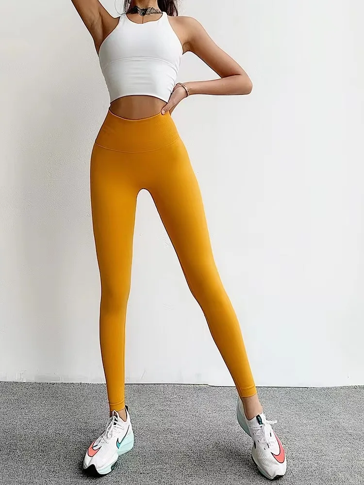 Women-s-peach-yoga-pants-Seamless-high-waisted-hip-lift-fitness-pants ...