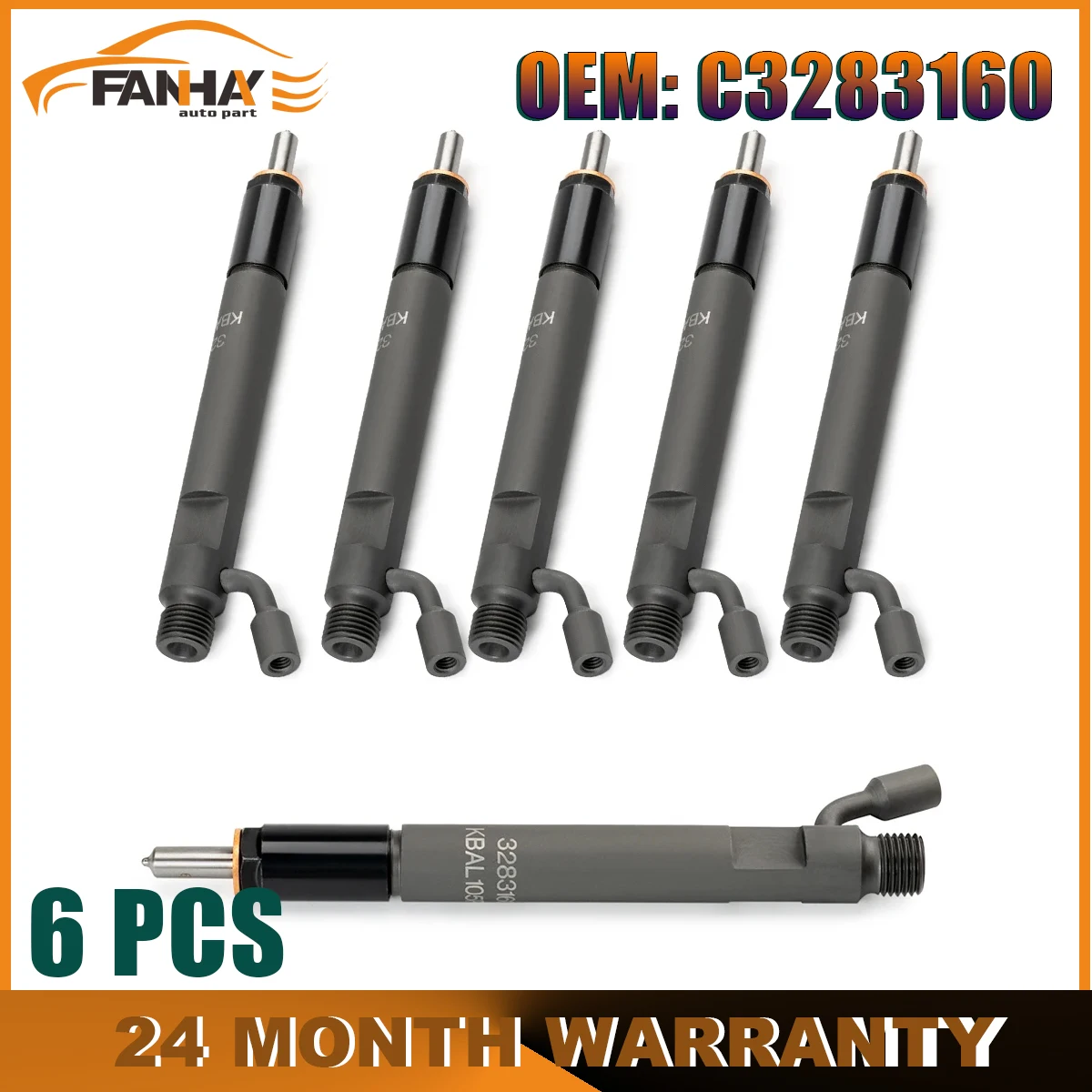 C3283160-6PCS-New-Fuel-Injectors-3283160-Fit-For-Cummins-C8-3L-6C-6CT ...