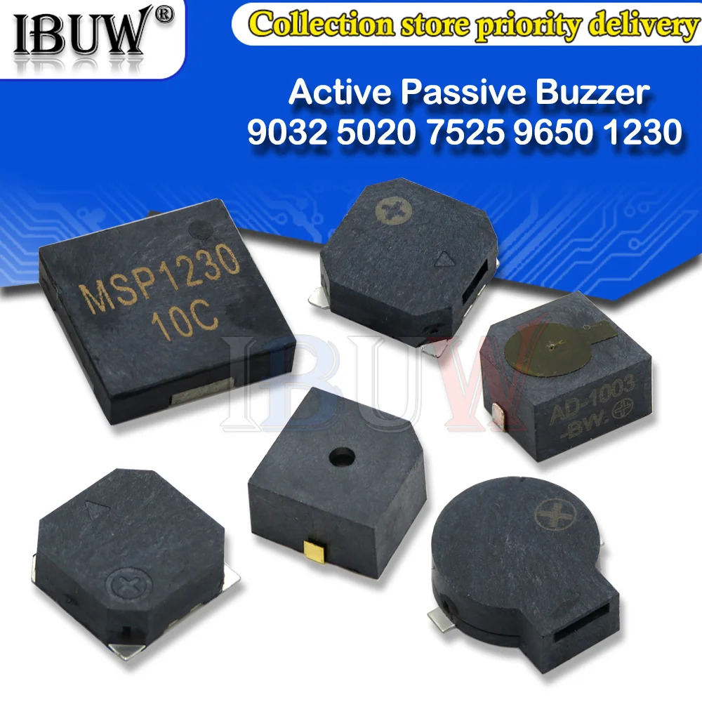 5PCS-9032-5020-7525-9650-1230-9-0x3-2MM-Active-Passive-Buzzer-Magnetic ...