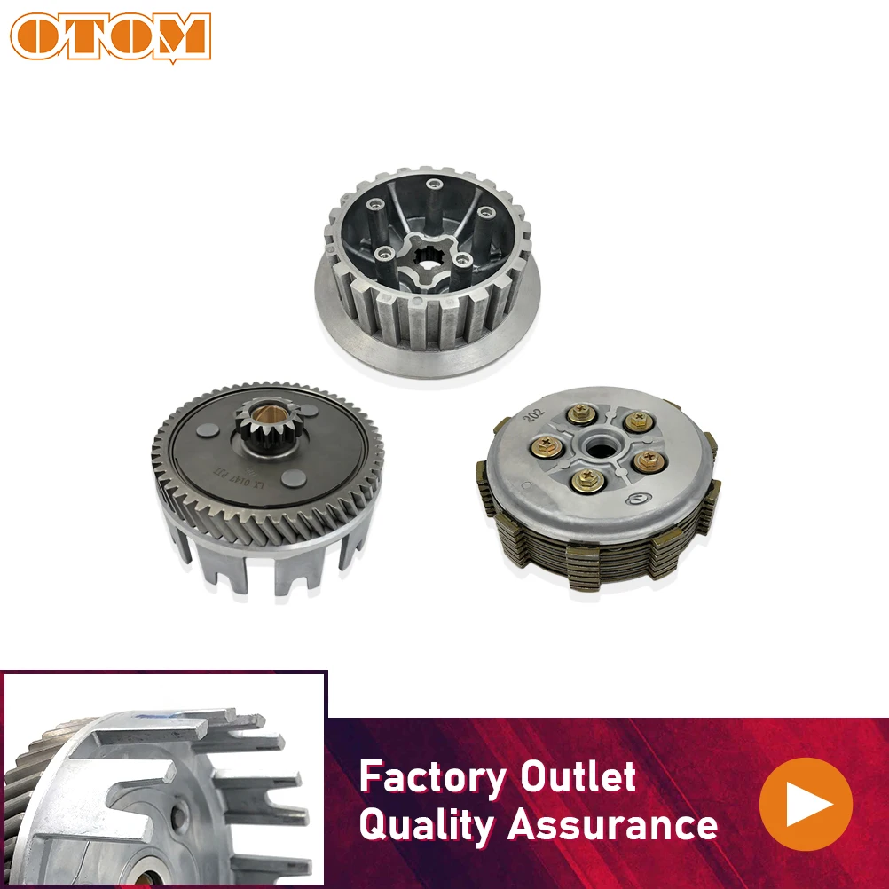 OTOM Motorcycle Clutch Assembly For YAMAHA DT230 MT250 Transmission ...