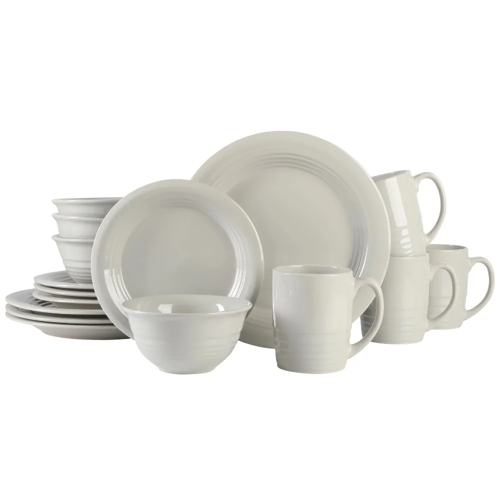 Dinner-Plate-Set-16-Piece-Grey-Stoneware-Dinnerware-Set-Free-Shipping ...