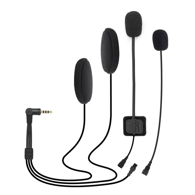 LEXIN LX-B4FM intercom headset&clip set for full/half helmet with High ...