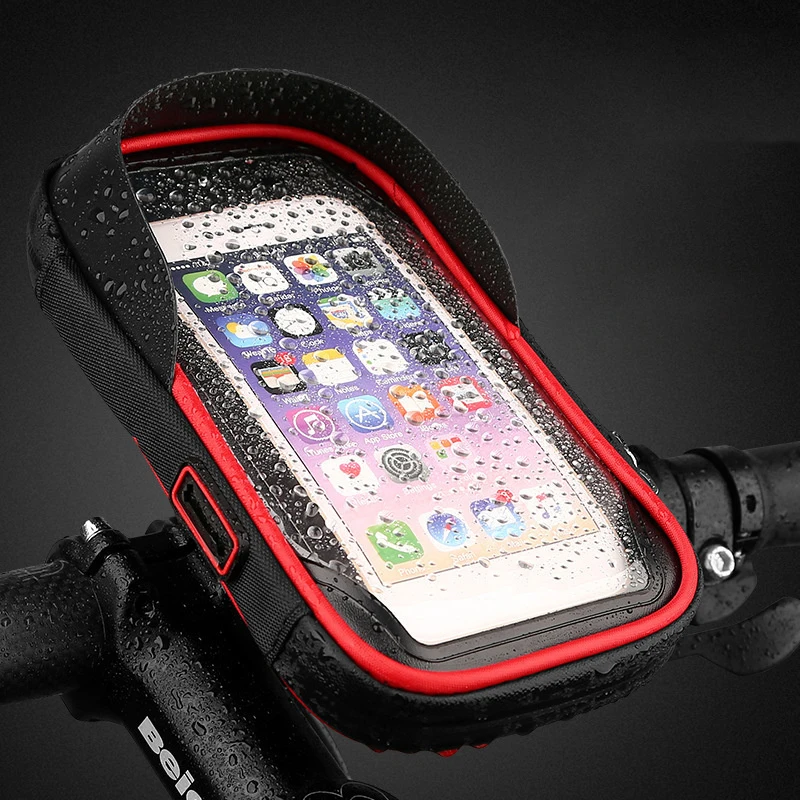 New-Touch-Screen-Phone-Holder-Motorcycle-Electric-Bicycle-Waterproof ...