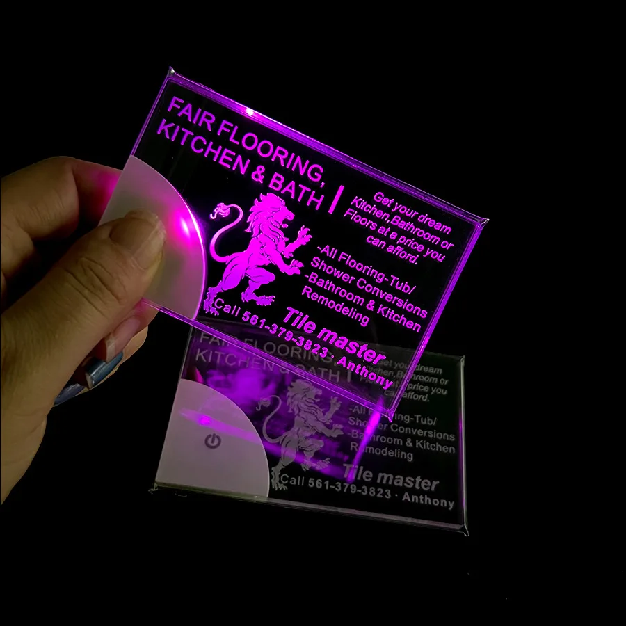 New-Customized-Transparent-Light-Up-Name-Card-Product-Flashing-Glowing ...