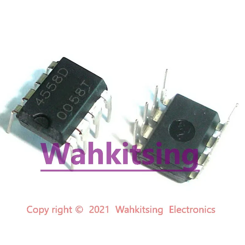 Chip amplificador NJM4558D DIP 8, 4558D, NJM4558, JRC4558, JRC4558D ...