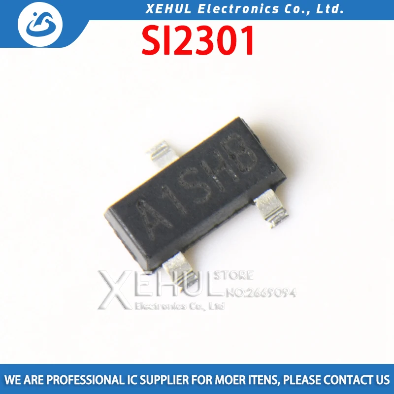 100-piezas-500-piezas-SMD-SI2301DS-SI2301-A1SHB-MOSFET-SOT-23-SI2301BDS ...