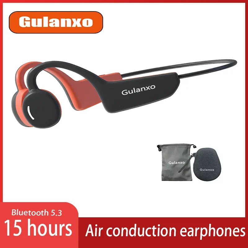 Gulanxo-T6 골전도 무선 블루투스 이어폰, 마이크 포함, 스포츠 이어폰, 15H 배터리 수명 Best Top5 - Digital Shop