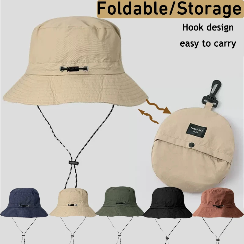 Storage Waterproof Fisherman Hat Fold Japanese Bucket Hat Summer Thin ...