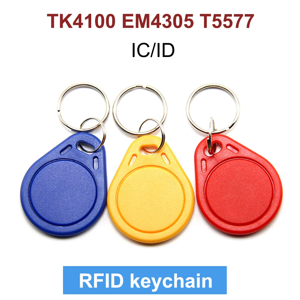 100pcs-rfid-tag-125khz-rewriteable-keychain-em4305-t5577-Smart-Chip-Tag ...