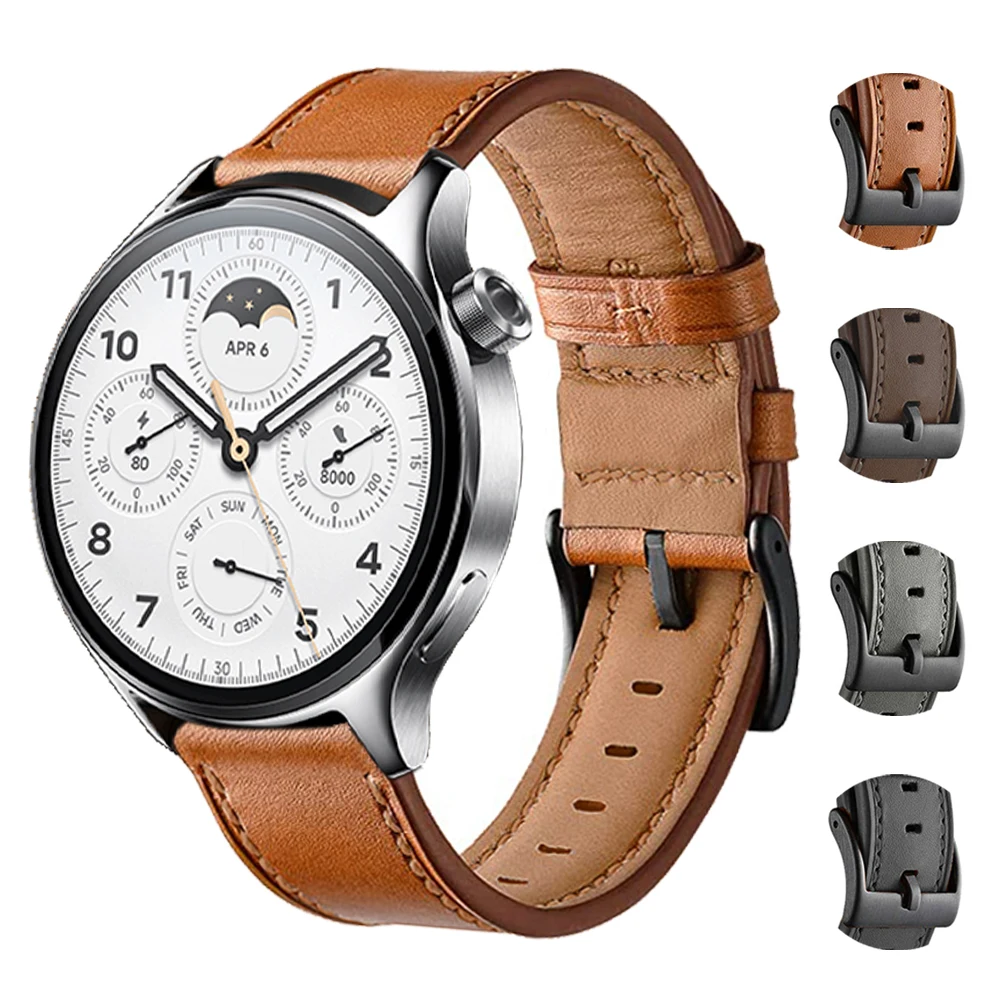 Soft-Leather-Watchband-Strap-For-Xiaomi-Watch-S1-Active-S1-Pro-S2-46mm ...