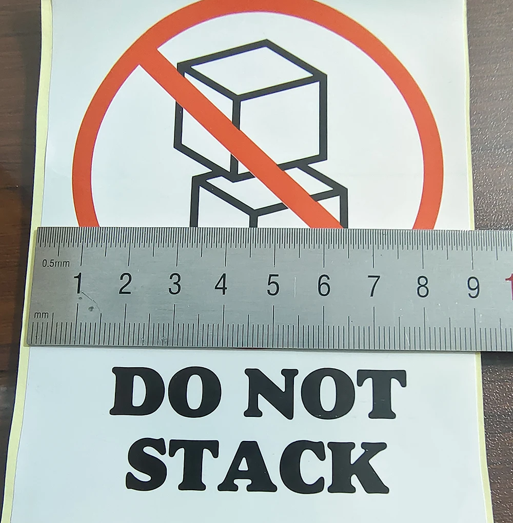 No Double Stacking Sign