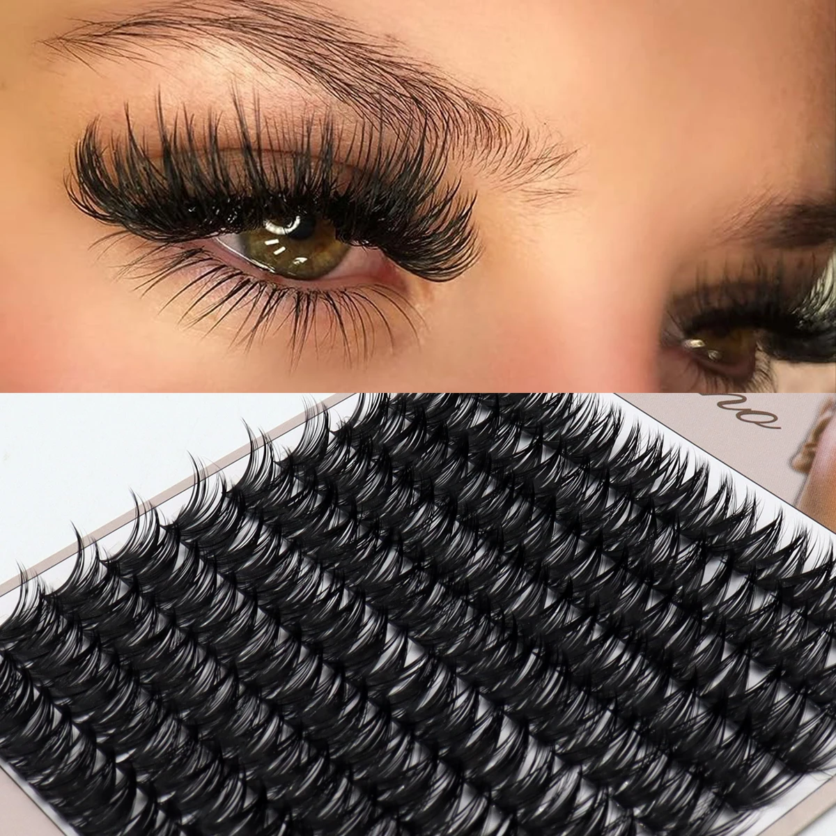 60D-Segmented-Tufted-False-Eyelashes-200Pcs-8-10-12-14-16mm-Mixed ...
