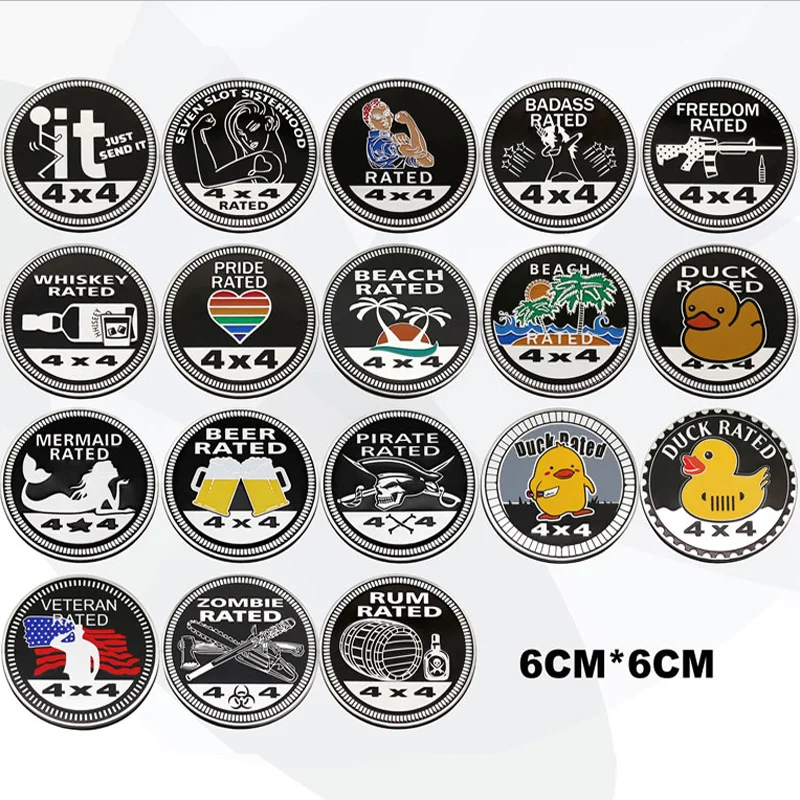 Aluminium-3D-Trail-Duck-Rated-Off-road-4X4-Badge-Emblem-Car-Sticker-For ...