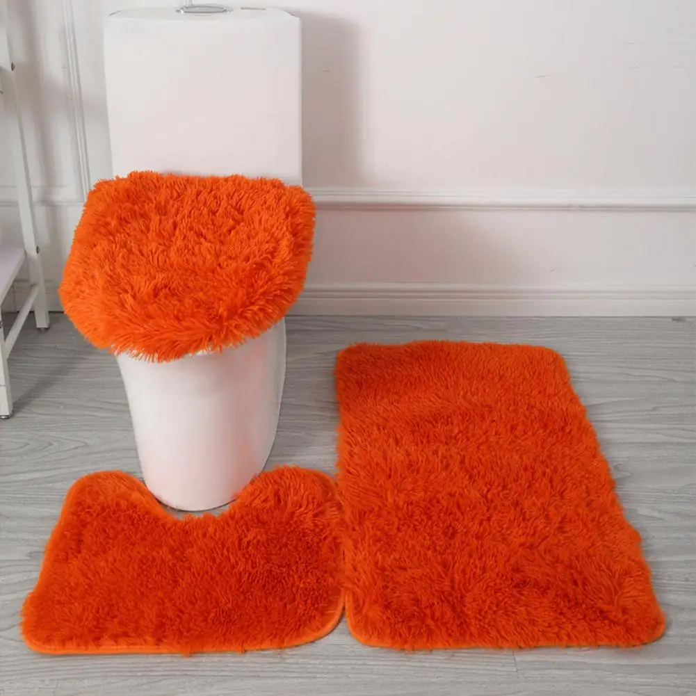 Plush-Toilet-Mat-Super-Soft-Bathroom-Rug-Set-with-Non-slip-Absorbent ...