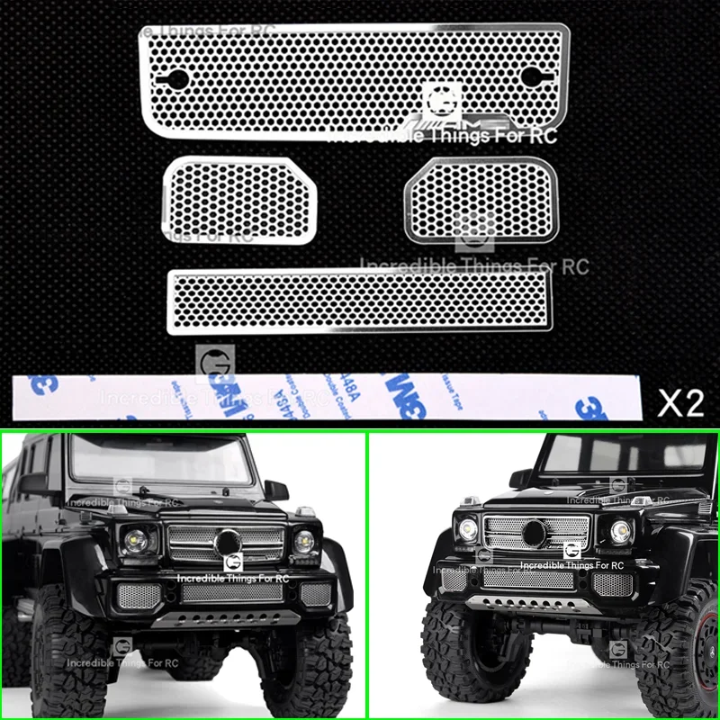 Metal-Grille-Stainless-Steel-Sheet-Front-Radiator-Grille-for-1-10-RC ...