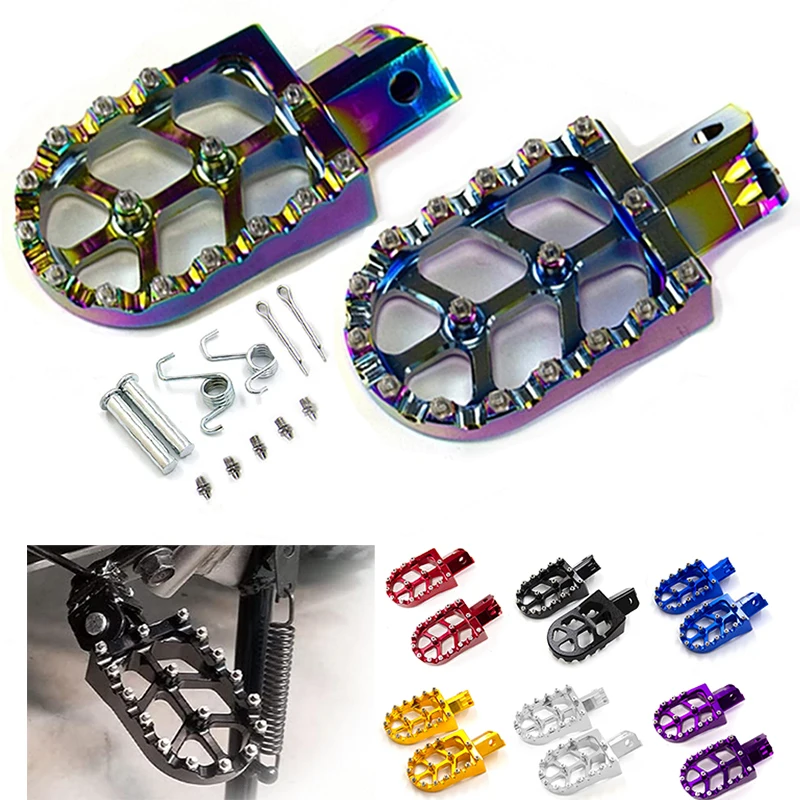 Motorcycle-CNC-FootRest-Footpegs-Foot-Pegs-Pedals-Off-Road-Pedal-Poses ...