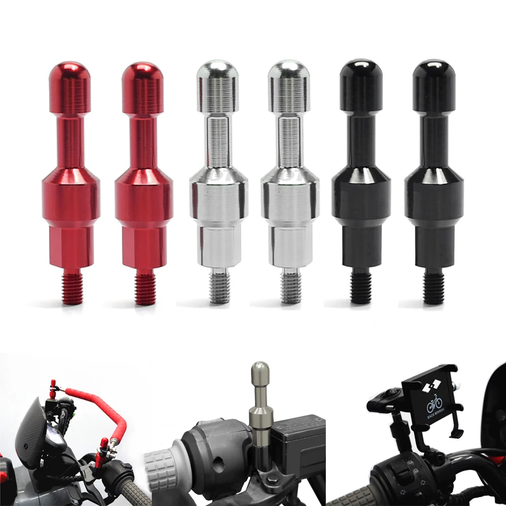 2-pcs-M8-M10-Rearview-Mirror-Screws-Clockwise-CNC-Aluminum-Alloy-Mirror ...