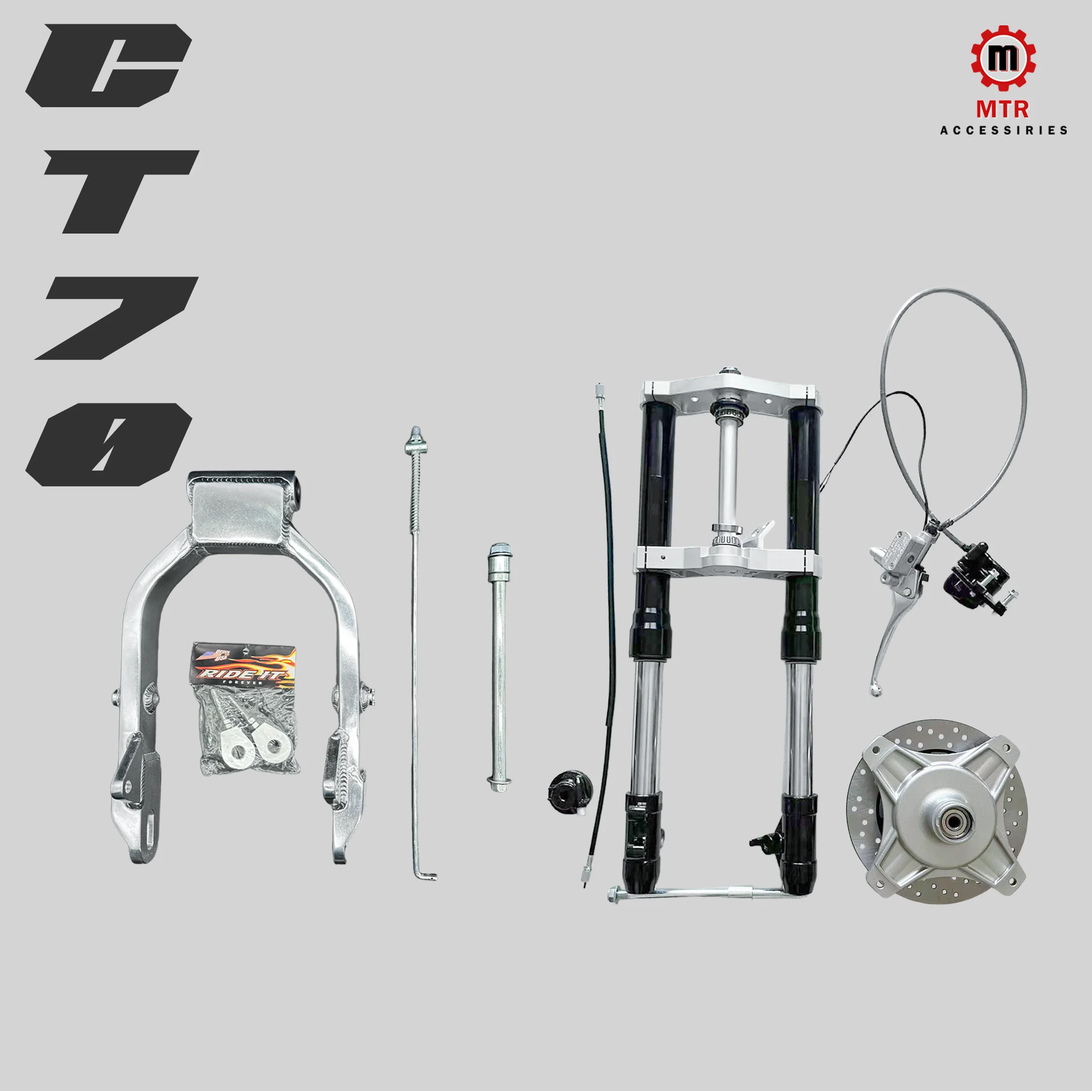 DAX CT70 Fork Swing Arm Accessories 12inch Swing Arms Brake Kit DAX ...