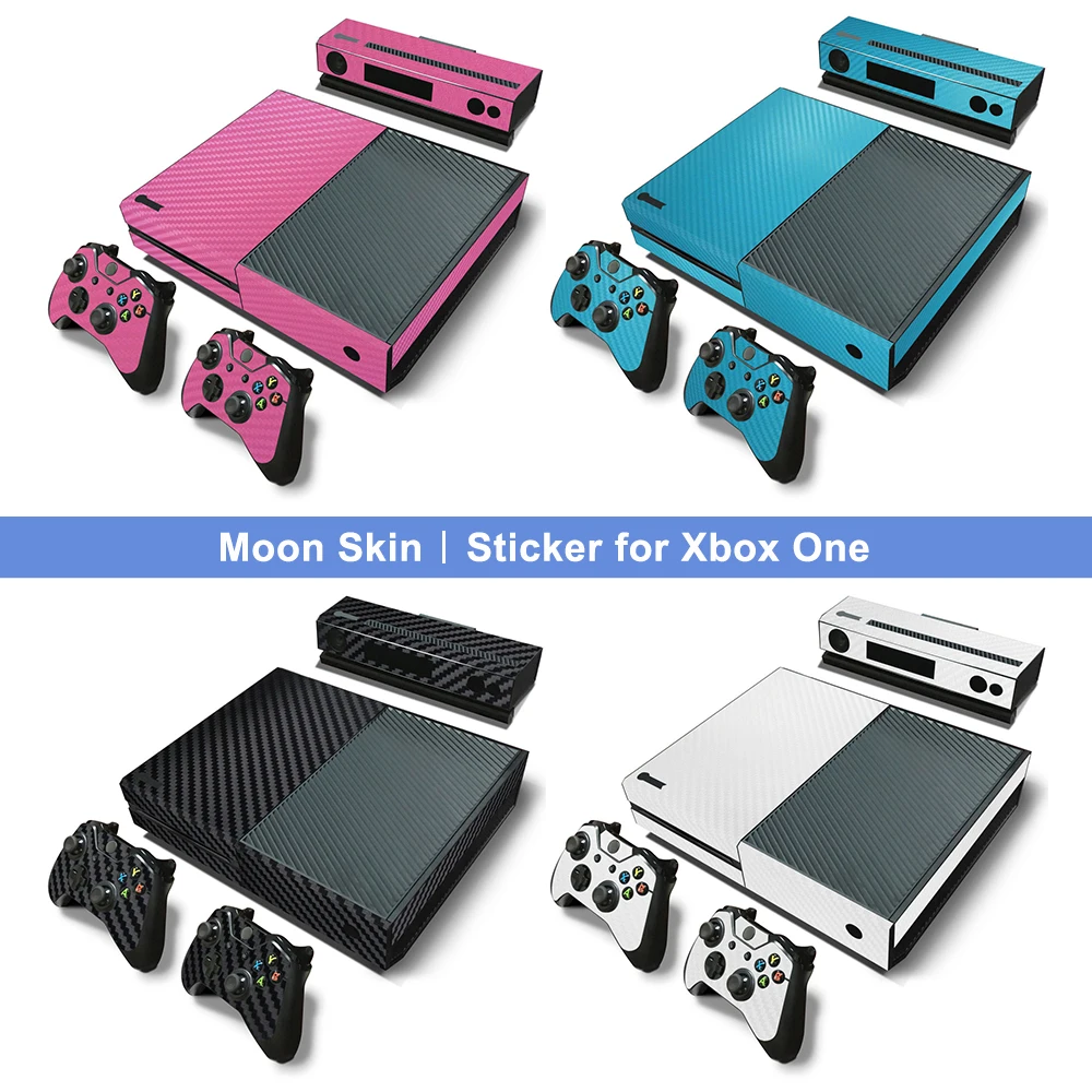 Carbon Fiber Skin Wrap for Xbox One Console Sticker Decal for X box One ...