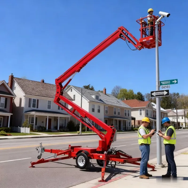 Boom Lift Crawler Towable Tracked Boom Car Lift Tables Straight Curved ...