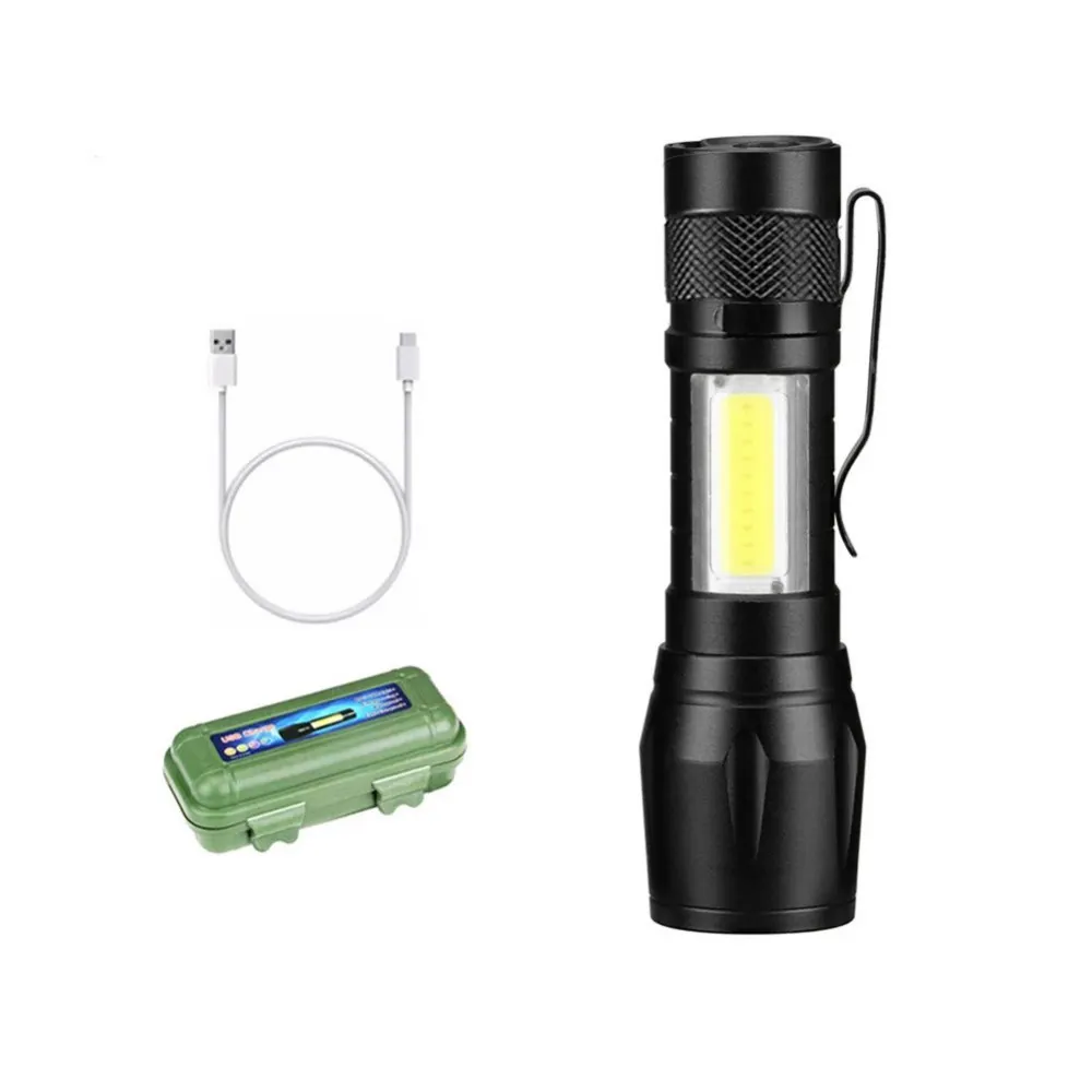 Waterproof-Mini-Flashlight-LED-Flashlight-Outdoor-Camping-Hiking-USB ...