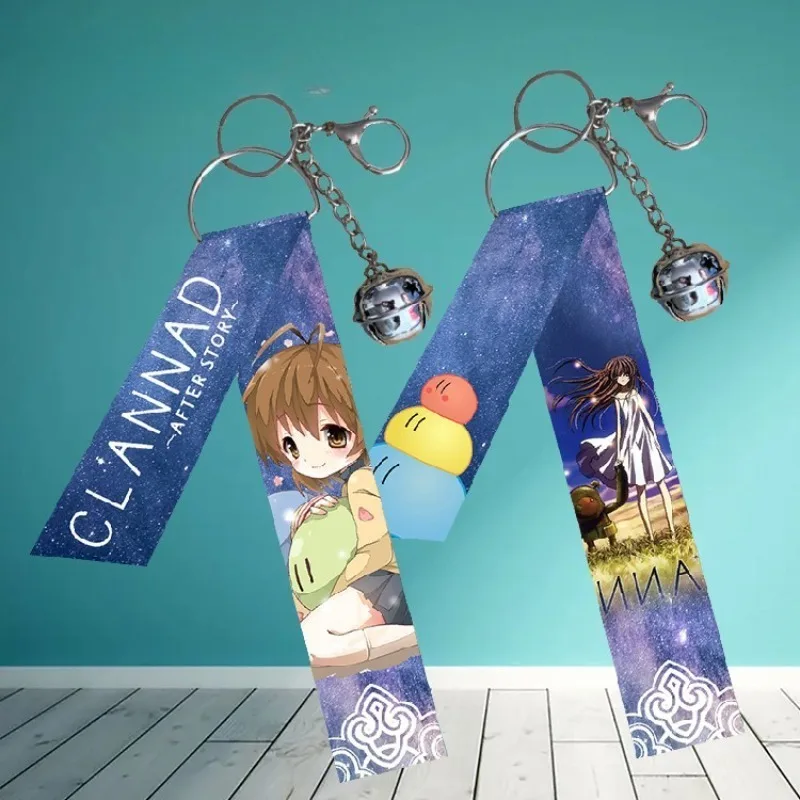 CLANNAD Anime Peripheral Ribbon Keychain Furukawa Nagisa Ibuko Cane ...