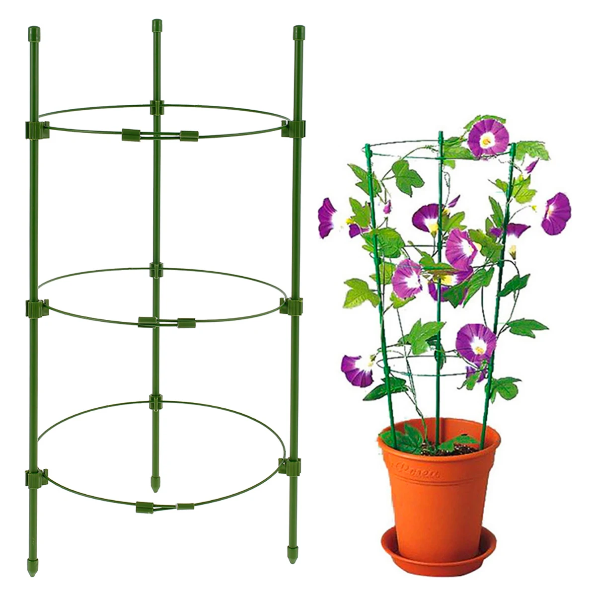 4PCS-Plastic-Plant-Support-Pile-foldable-Support-Cages-Frame-Greenhouse ...