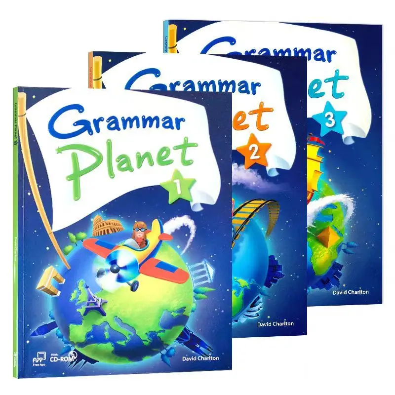 2 books Grammar Planet English book Level 1/2/3 Junior Senior High ...