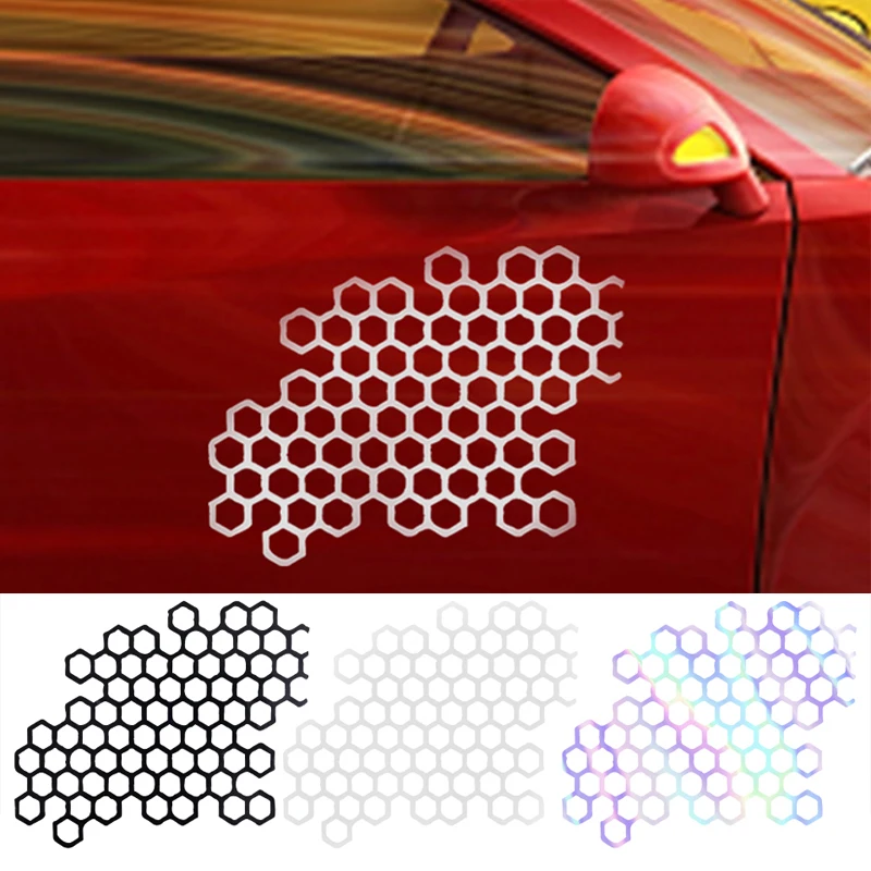 Personalized-Honeycomb-Motorbike-Helmet-Stickers-Waterproof-Car ...