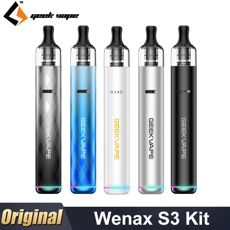 Original-Geekvape-Wenax-S3-Pod-Kit-Stylus-3-18W-Vape-1100mAh-Battery ...