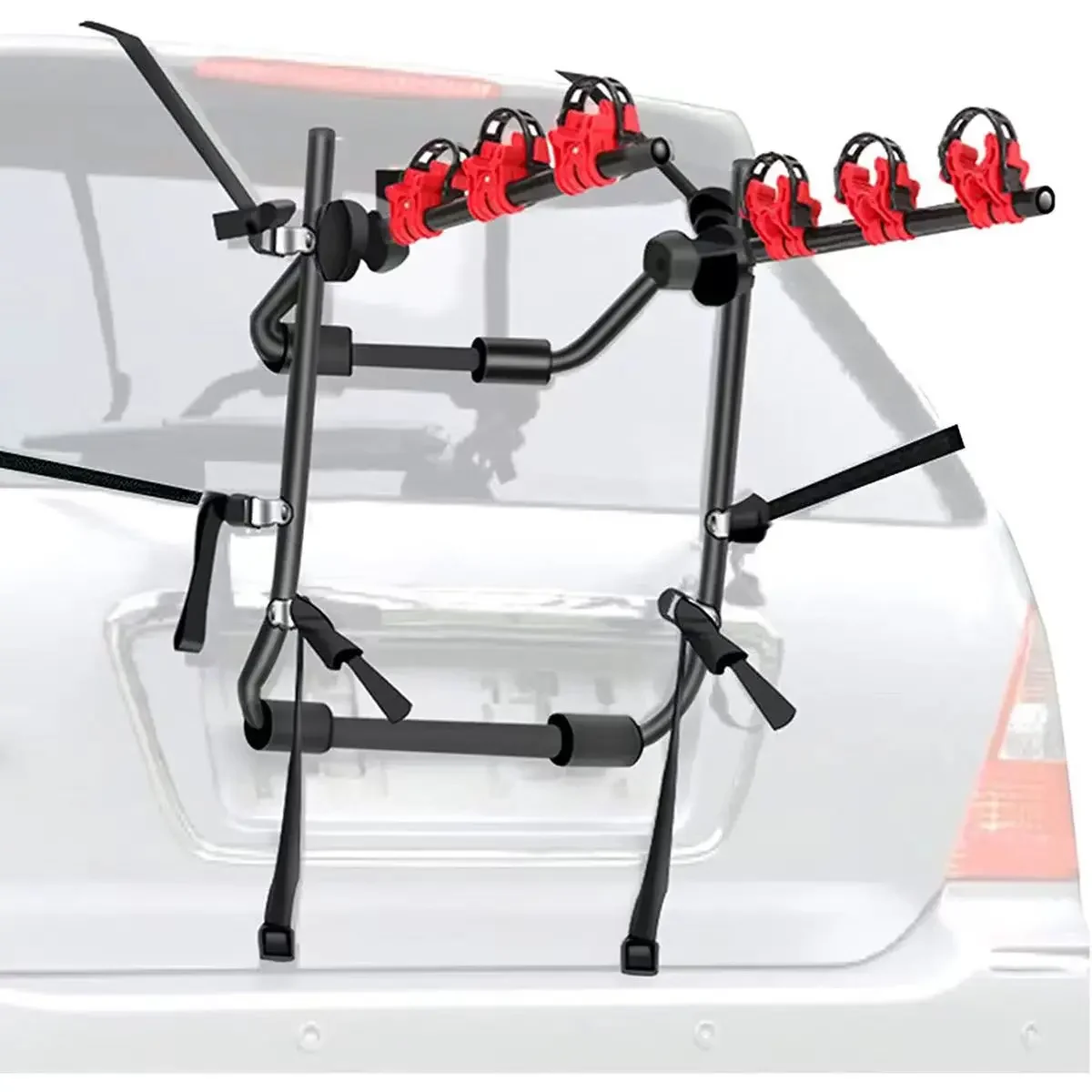 3-Bicycle-Sturdy-Arm-Trunk-Mount-Bike-Carrier-Rack-Hatchback-Rear ...