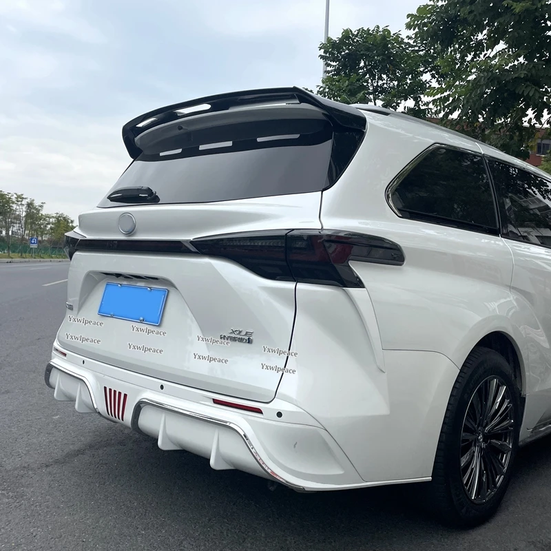 For Toyota New Sienna Spoiler 2021 2022 2023 ABS Glossy Black /Carbon ...