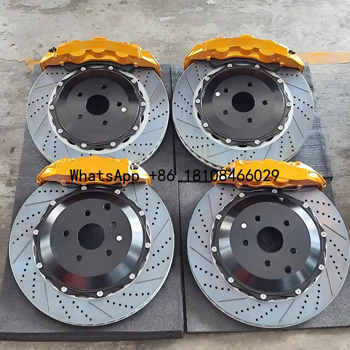 Upgrade Auto Brake System Front 6 Pot Brake Caliper, Rear 4 Piston Big ...