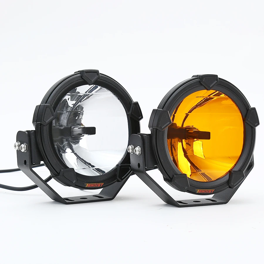 New-6-Inch-Super-Bright-White-Amber-LED-Work-Driving-Head-Fog-Light-For ...