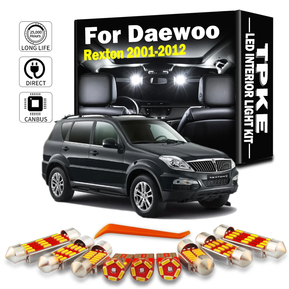 TPKE-LED-Interior-Map-Dome-Vanity-Mirror-Light-Kit-For-Daewoo-Rexton ...