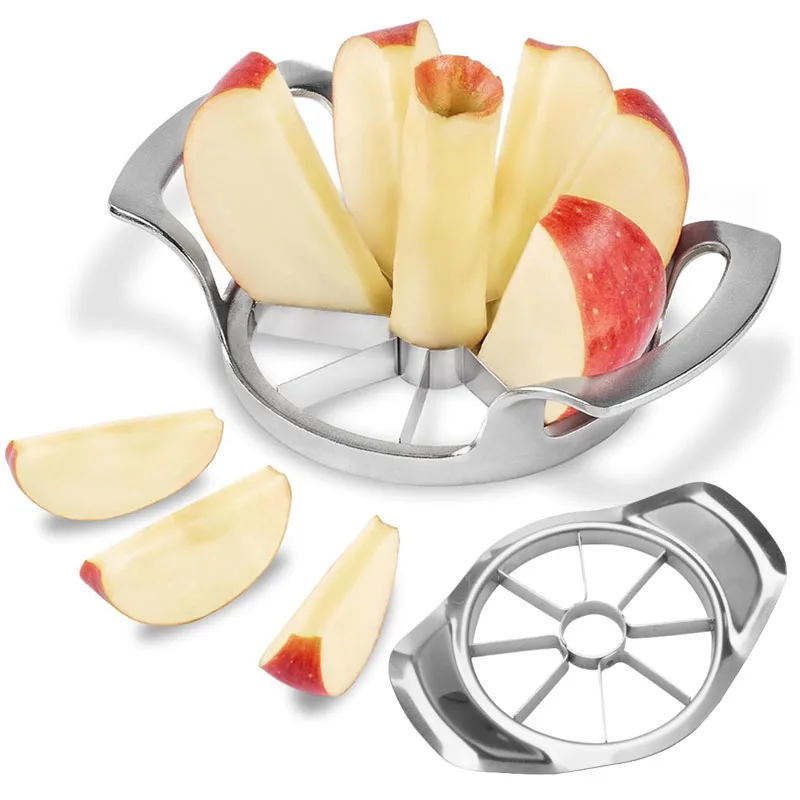 Stainless Steel Apple Slicer Fruit Cutter with Frosted Handle Upgraded ...