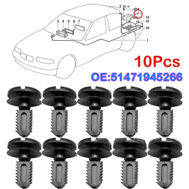 10pcs-Trunk-Lid-Dash-Cover-Boot-Lining-Trim-Battery-Cover-Clips ...