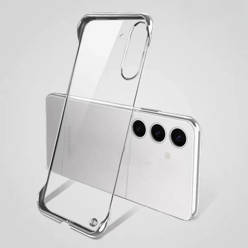 Ultra Thin Clear Frameless PC Hard Plastic Phone Case For Samsung ...