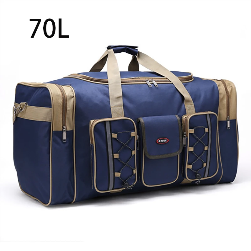 70l Waterproof Nylon Luggage Gym Bags Outdoor Bag Large Traveling Tas ...