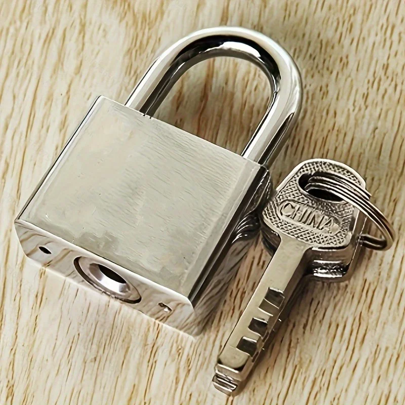 1pc-Heavy-Duty-Metal-Padlock-Water-Resistant-Short-Shackle-Lock-With ...