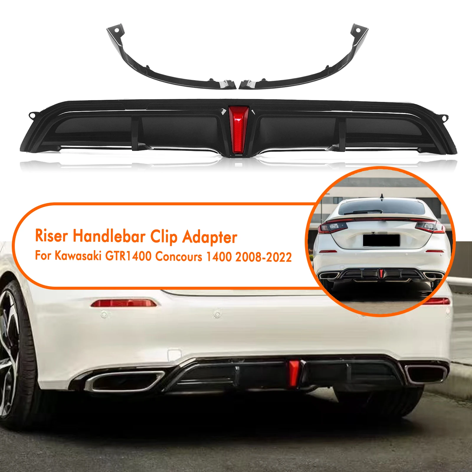 For-Honda-Civic-Hatchback-Models-Only-2022-2024-Yofer-Rear-Bumper ...