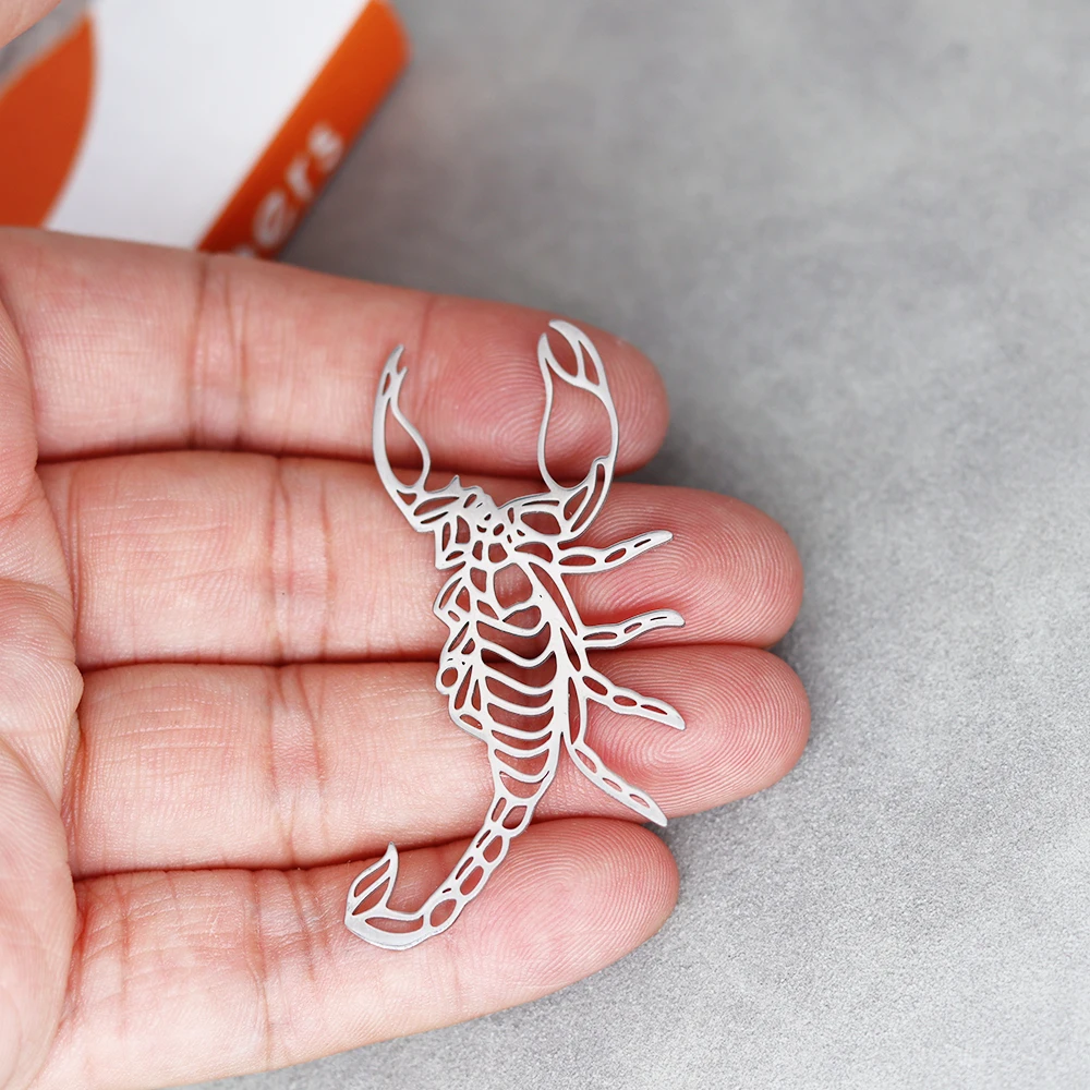 3PCS-Gothic-Scorpion-Art-Line-Stainless-Steel-Pendant-Charms-for ...