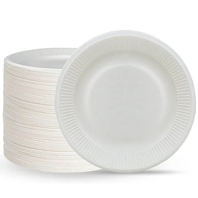 50pcs-3-5-6-Inch-Disposable-Plates-Eco-Friendly-Degradable-Paper-Plate ...