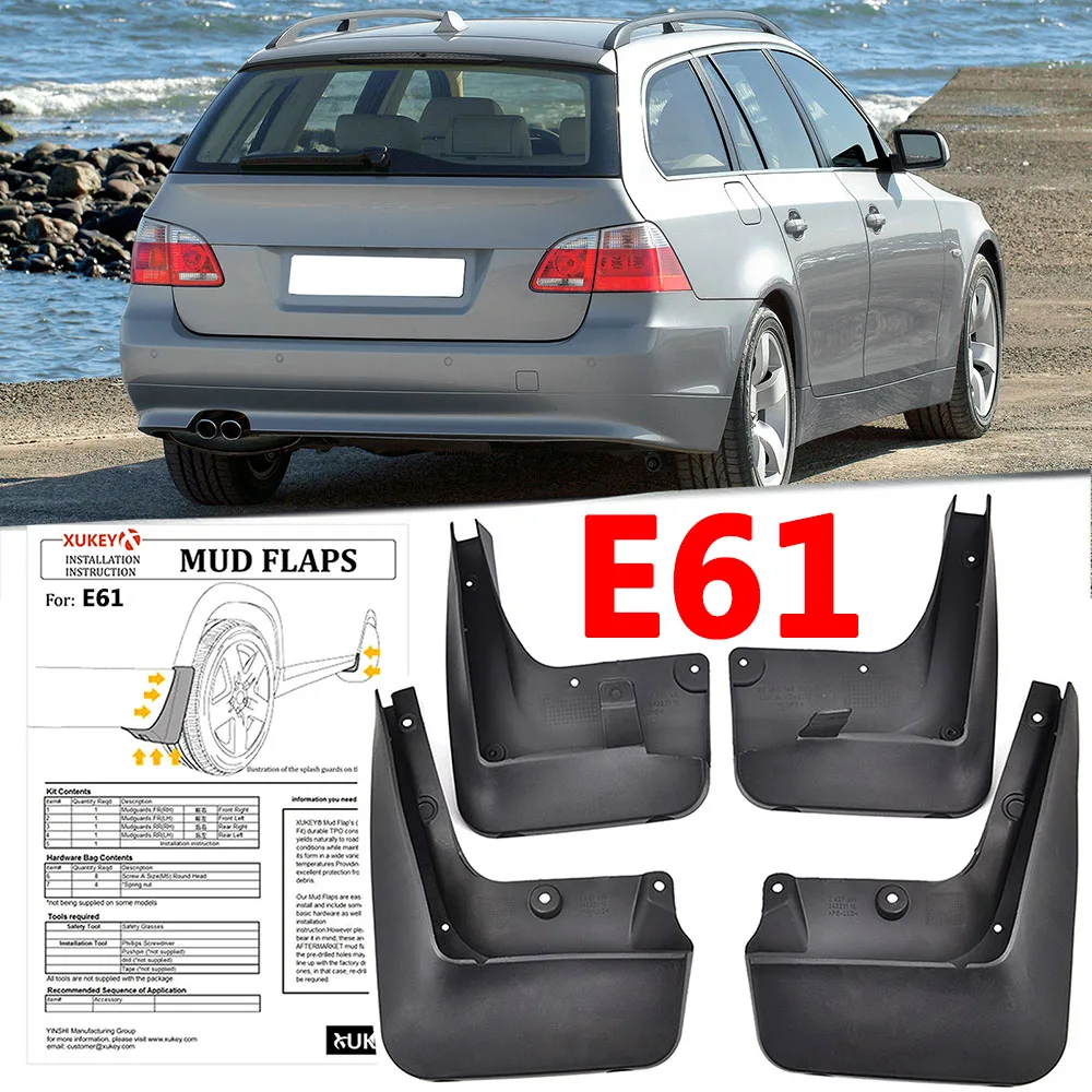 4X-For-BMW-5-Series-E61-5dr-Touring-Estate-2004-2010-Car-Mud-Flaps ...
