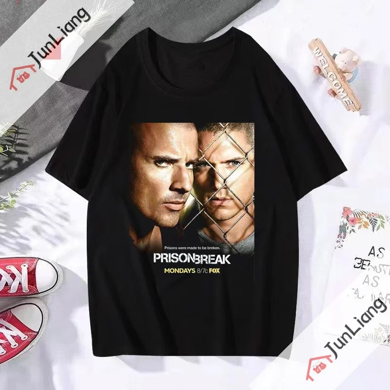 Prison-Break-Michael-Scofield-Tv-Series-Retro-Unisex-O-neck-Casual ...