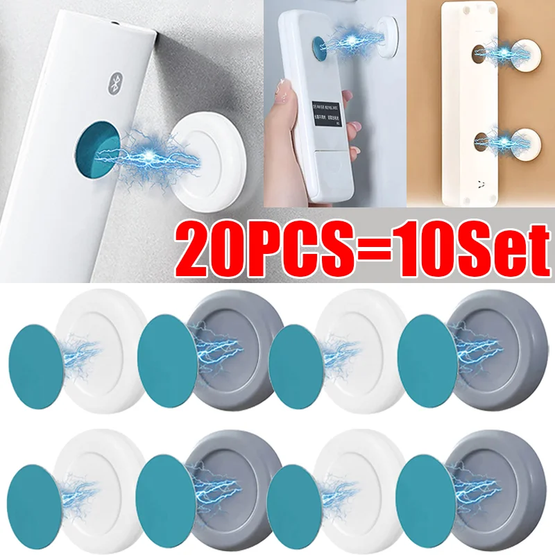 20pcs-Magnetic-Hook-Anti-Lost-Wall-Mount-Strong-Magnet-Hooks-Household ...