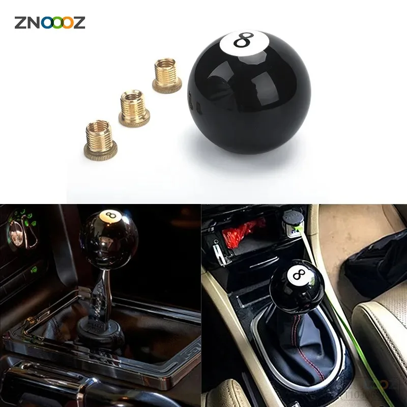 Universal-Black-8-Ball-Gear-Knob-Short-Shifter-Knob-For-mostly-Car ...