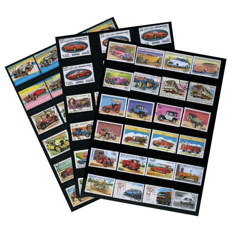 50-PCS-Different-Topic-Car-Track-Postage-Stamps-With-Post-Mark ...